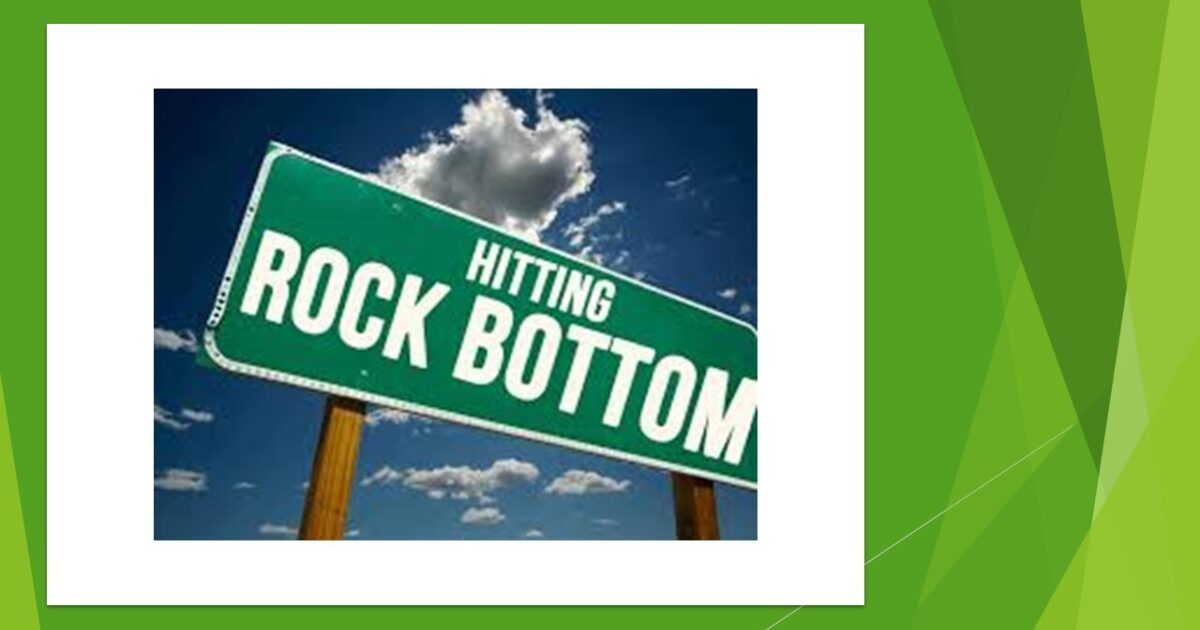 Partners In Hope | HITTING BOTTOM