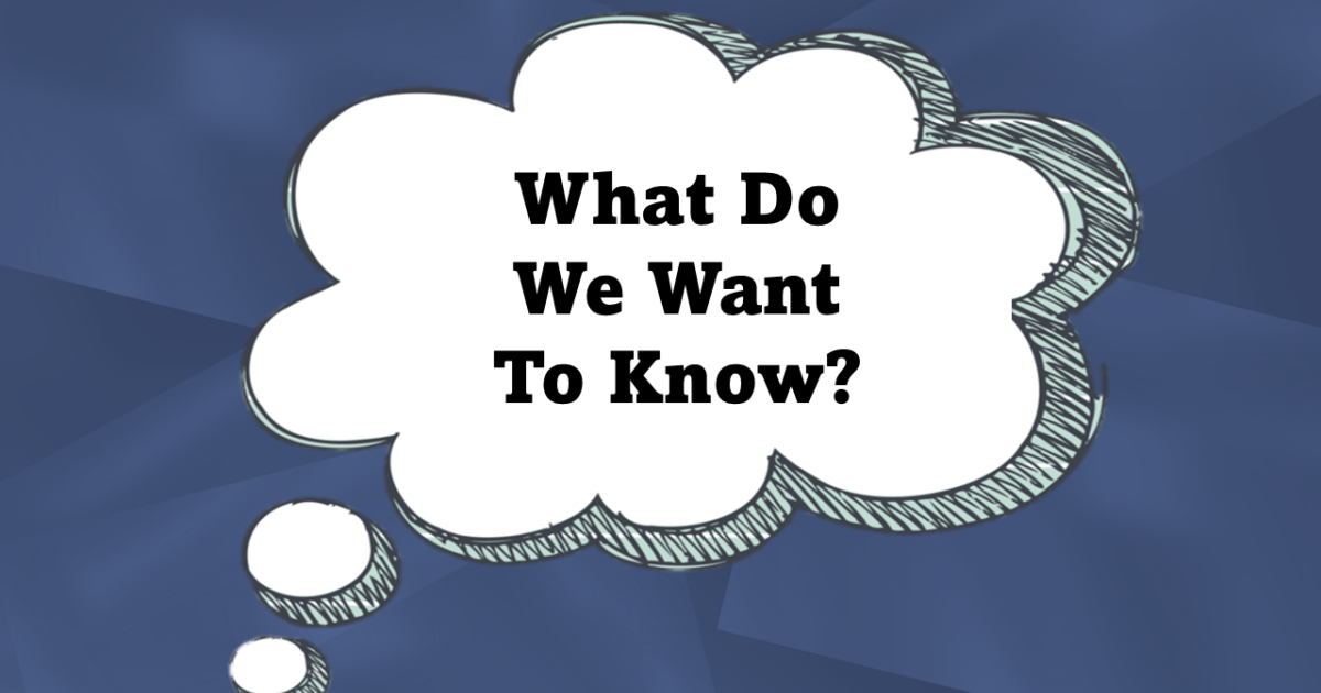 Partners In Hope | What Do We Want To Know